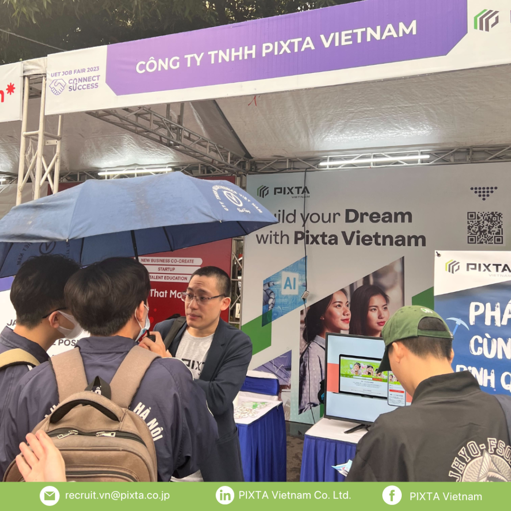 Những khoảnh khắc đáng nhớ của Pixta Vietnam tại UET Job Fair – Connect To Success 2023